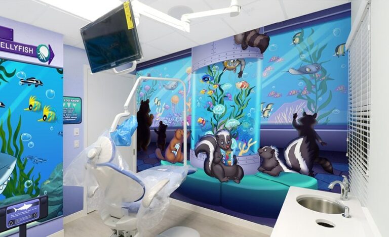 Town Theme with Animals in Pediatric Dental Office | Project Gallery ...