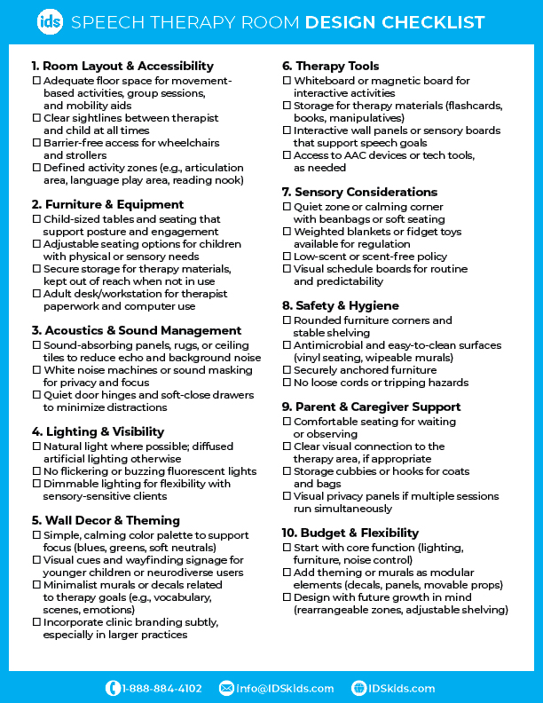 How to Decorate a Speech Therapy Room